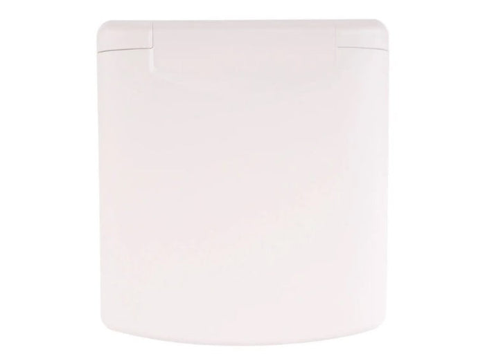 16A Inlet Flush Mounted - White (Magnet Lid)