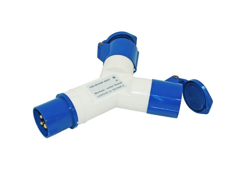 16A 2-Way Splitter - 1 x Male 2x Female