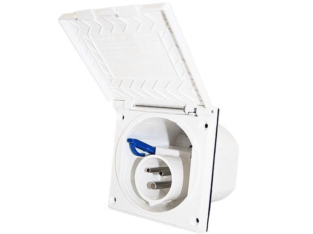 16A Inlet Flush Mounted - 5 Colours Available