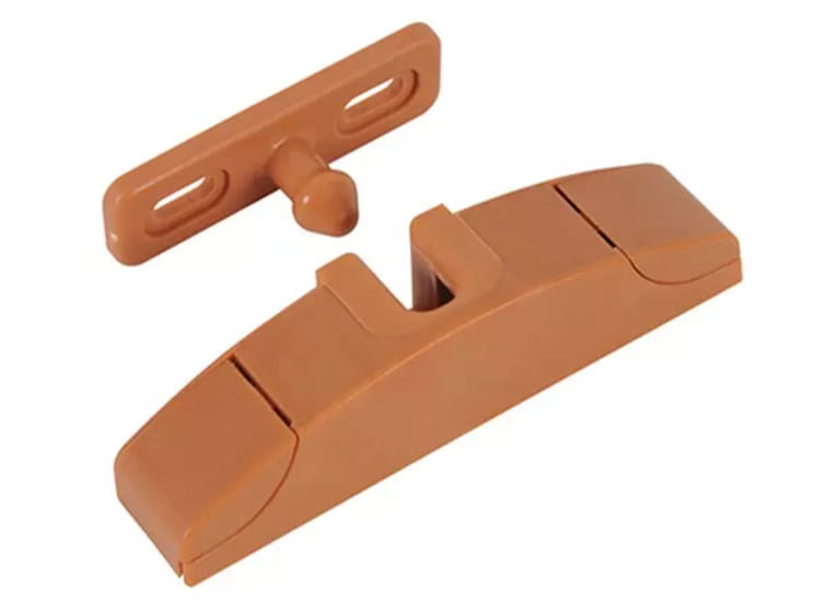 Pressure Catch Retainer - Beige/Brown