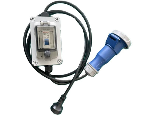 Caravan Power Adaptor IP67 Housing & Plug (Outside Use) Waterproof